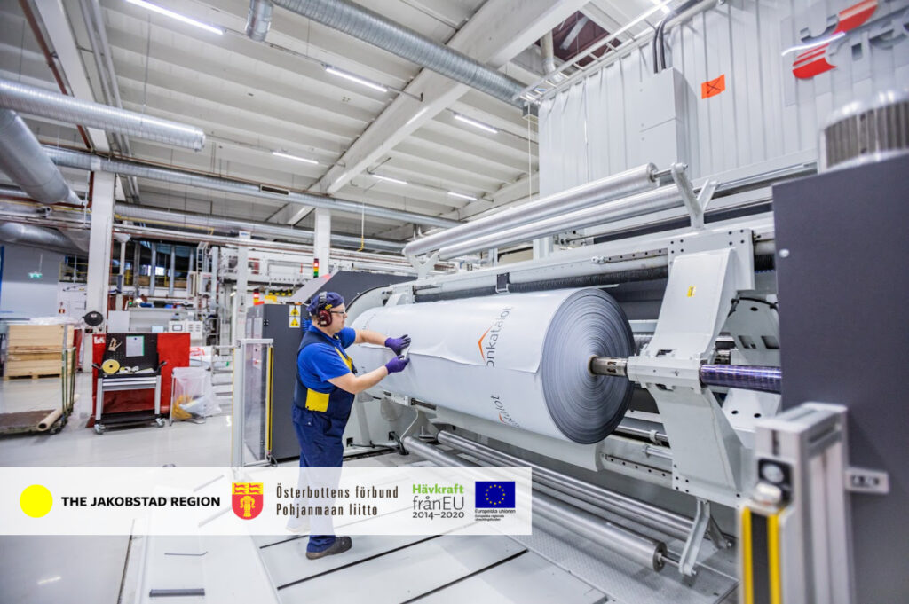 Waste material becomes new plastic film - Jakobstadsregionen